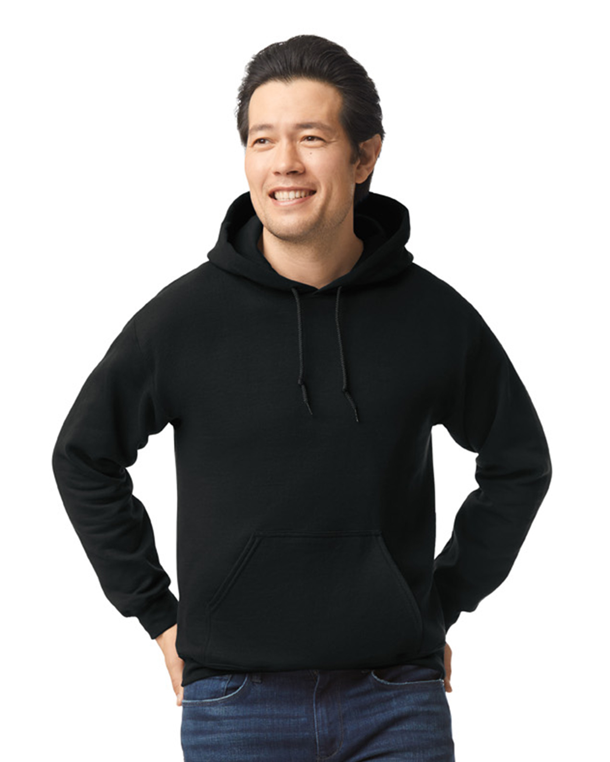 Gildan 18500 Hoodie Black Adult Heavy Blend™ 8 Oz., 50/50 Hood | Jiffy ...