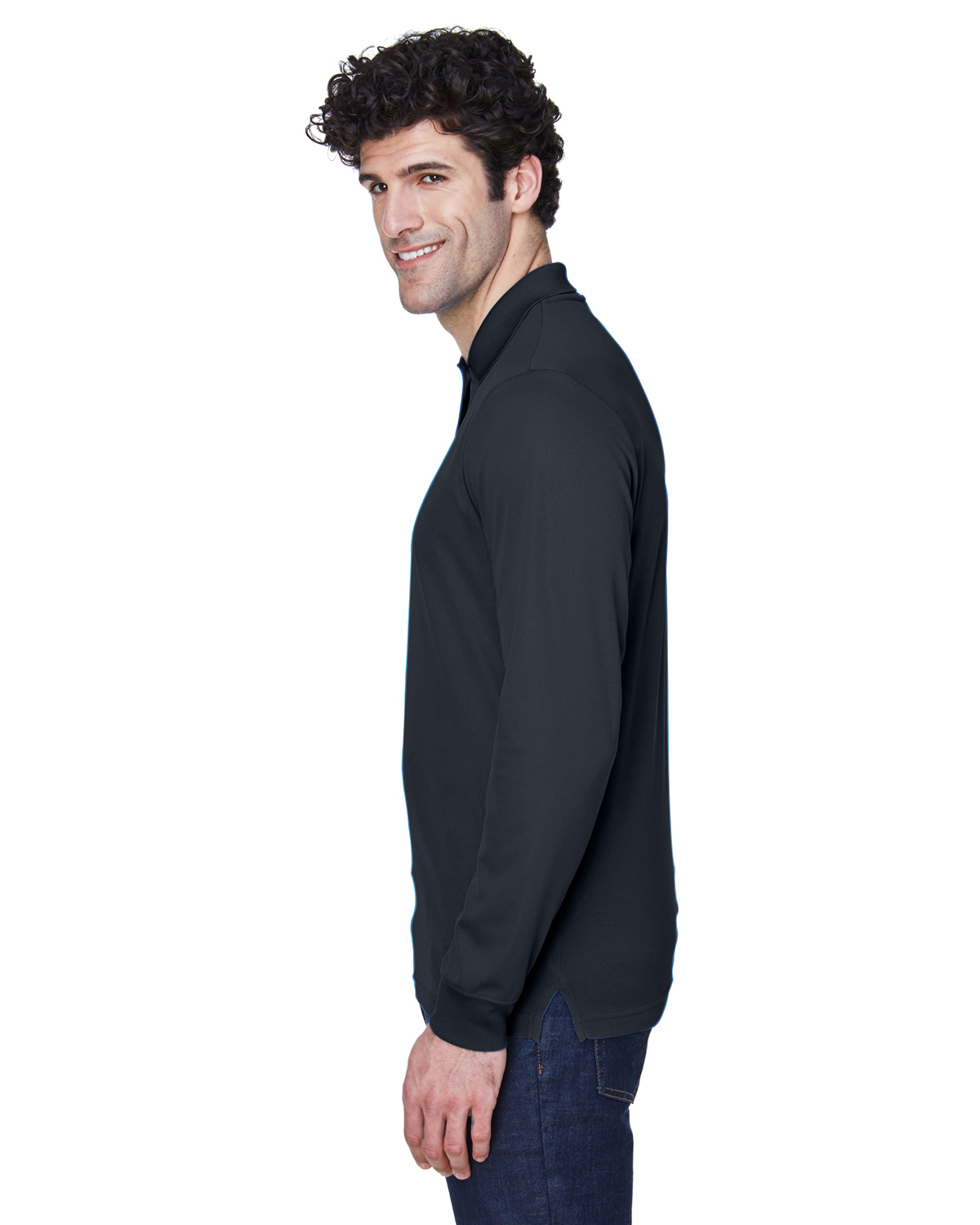 Core365 88192 Men's Pinnacle Performance Long Sleeve Piqué Polo | Jiffy ...
