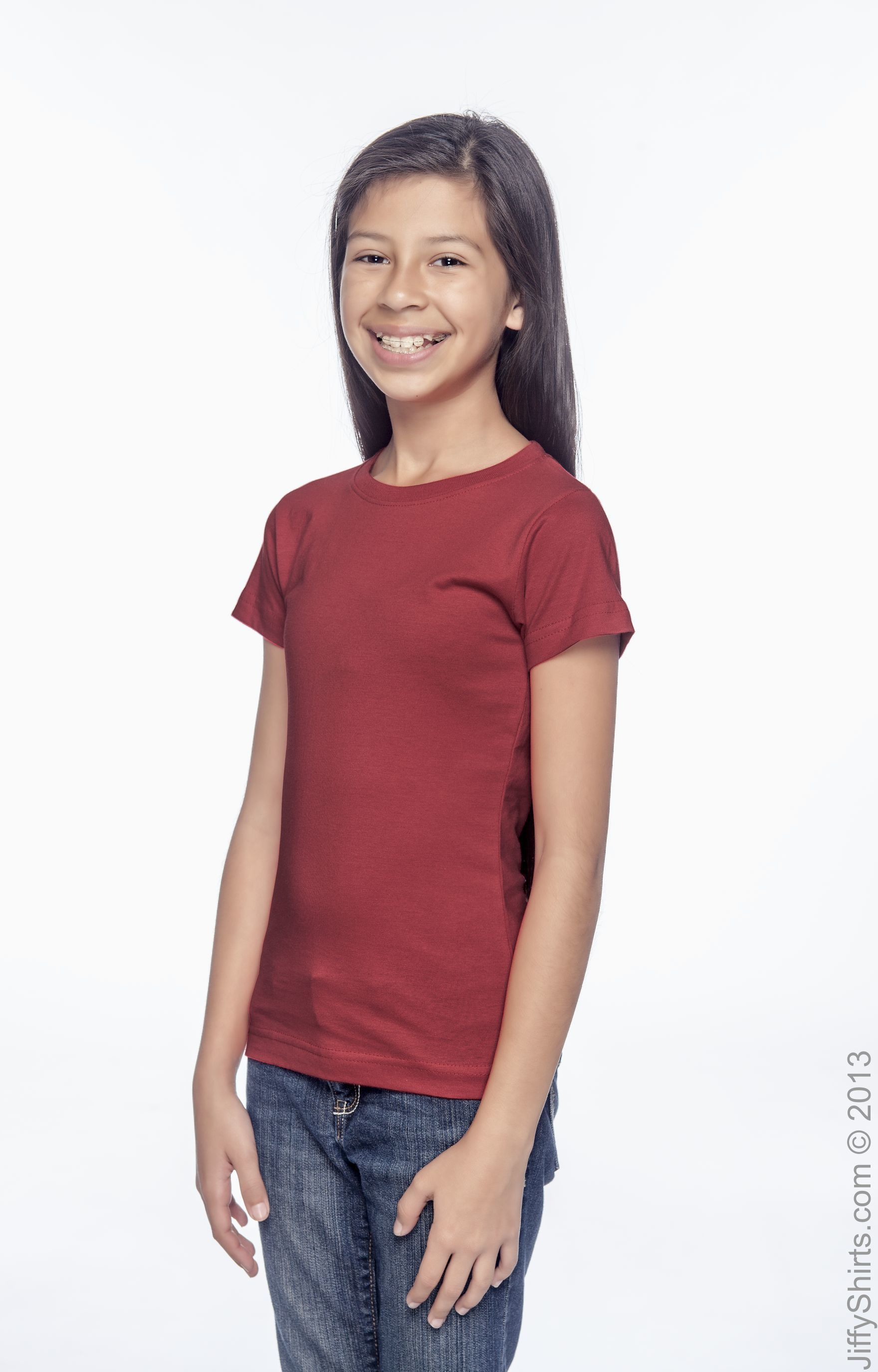 Lat 2616 Girls' Fine Jersey T Shirt | Jiffy Shirts